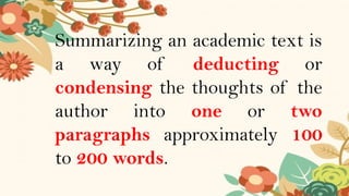 Techniques in Summarizing Academic Text.pptx