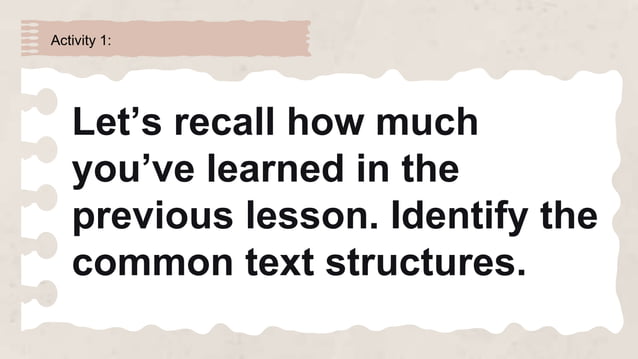 TECHNIQUES IN SUMMARIZING VARIETY OF TEXT STRUCTURE.pptx | Education
