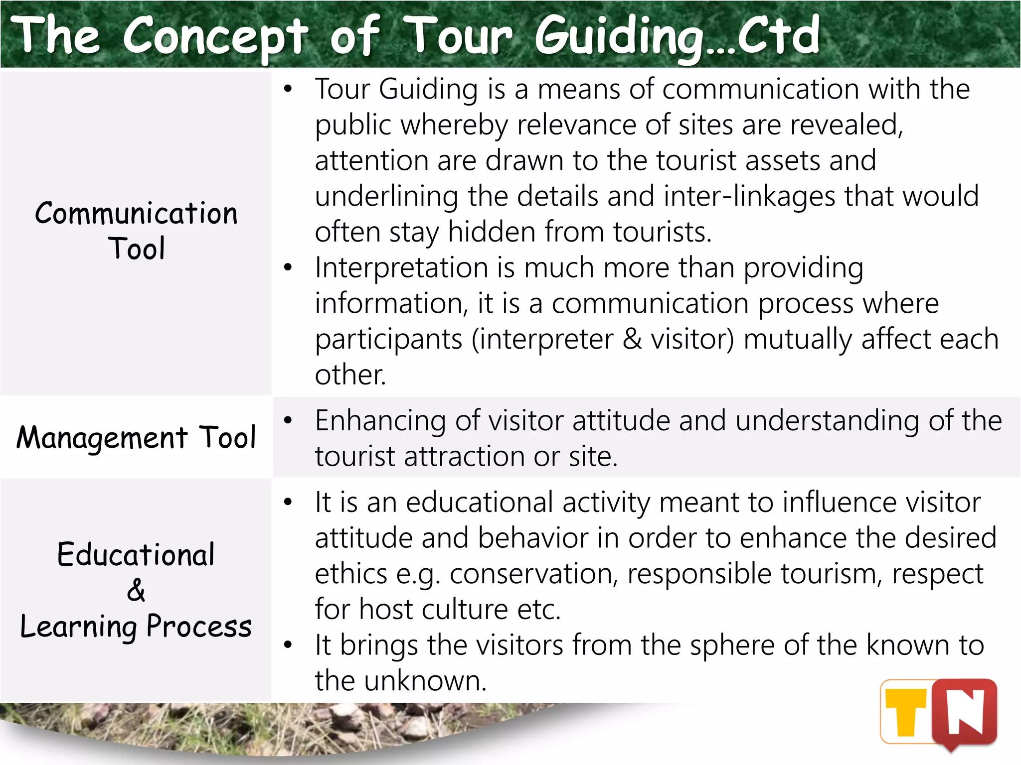 Techniques in Tour Guiding 2018 by Paul Olola | PPT