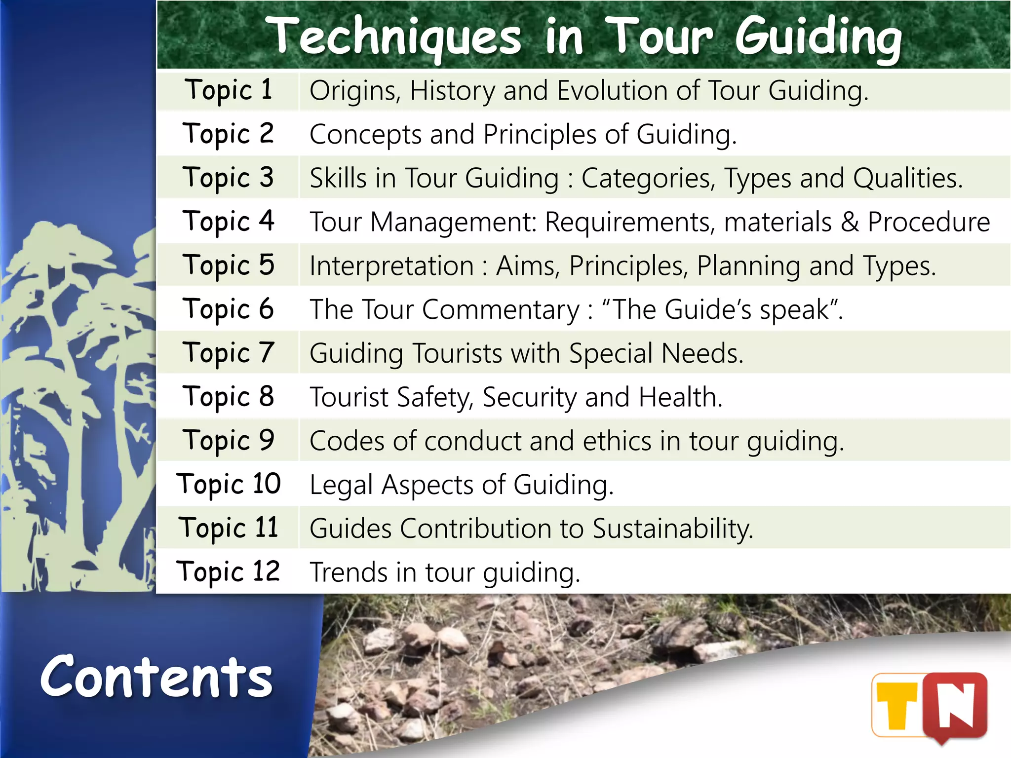 Techniques in Tour Guiding 2018 by Paul Olola | PDF