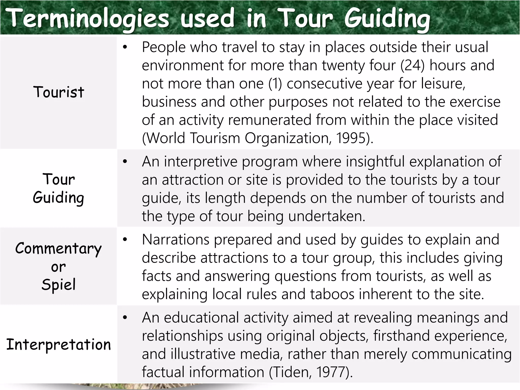 Techniques in Tour Guiding 2018 by Paul Olola | PDF