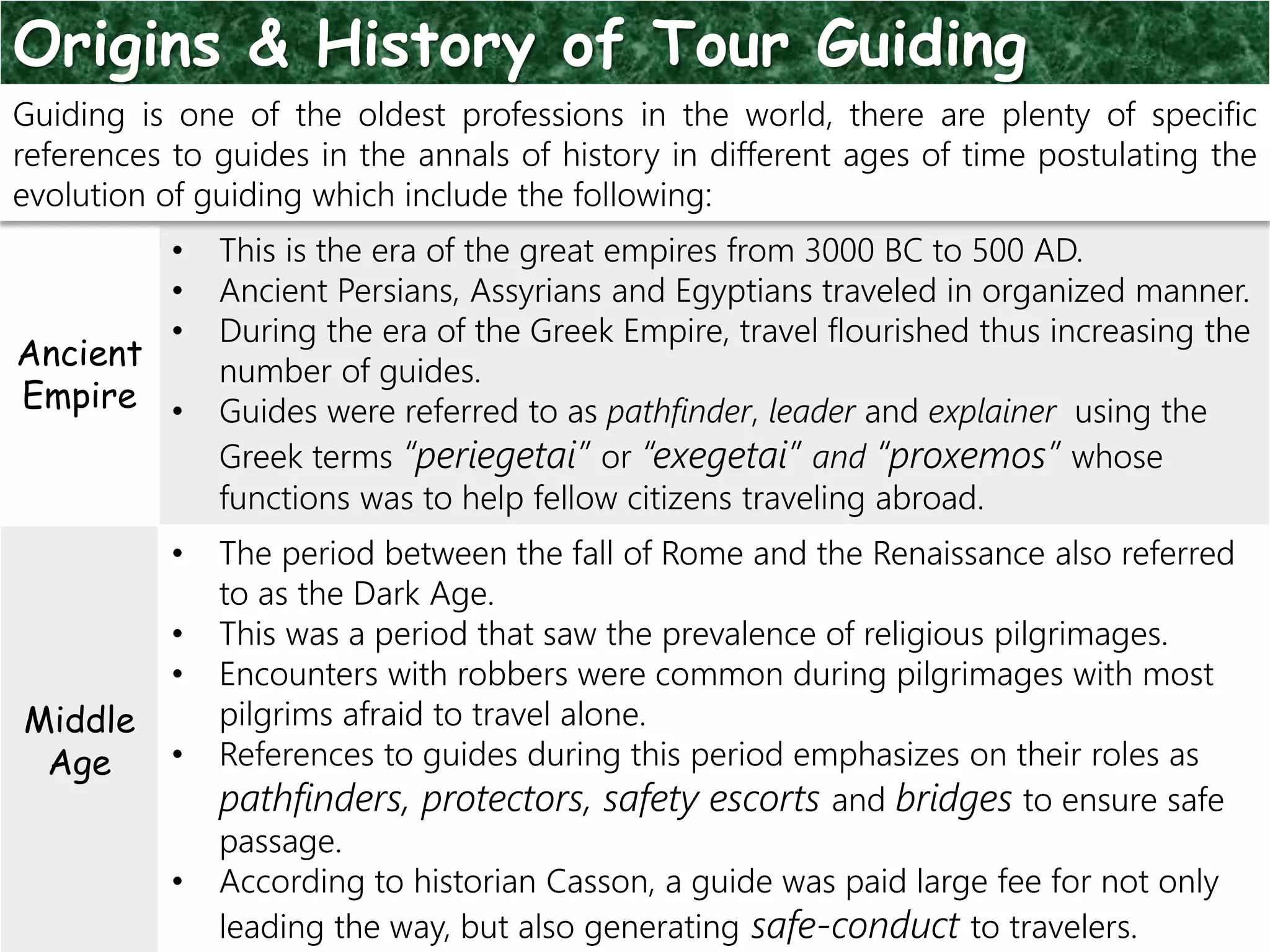 Techniques in Tour Guiding 2018 by Paul Olola | PDF