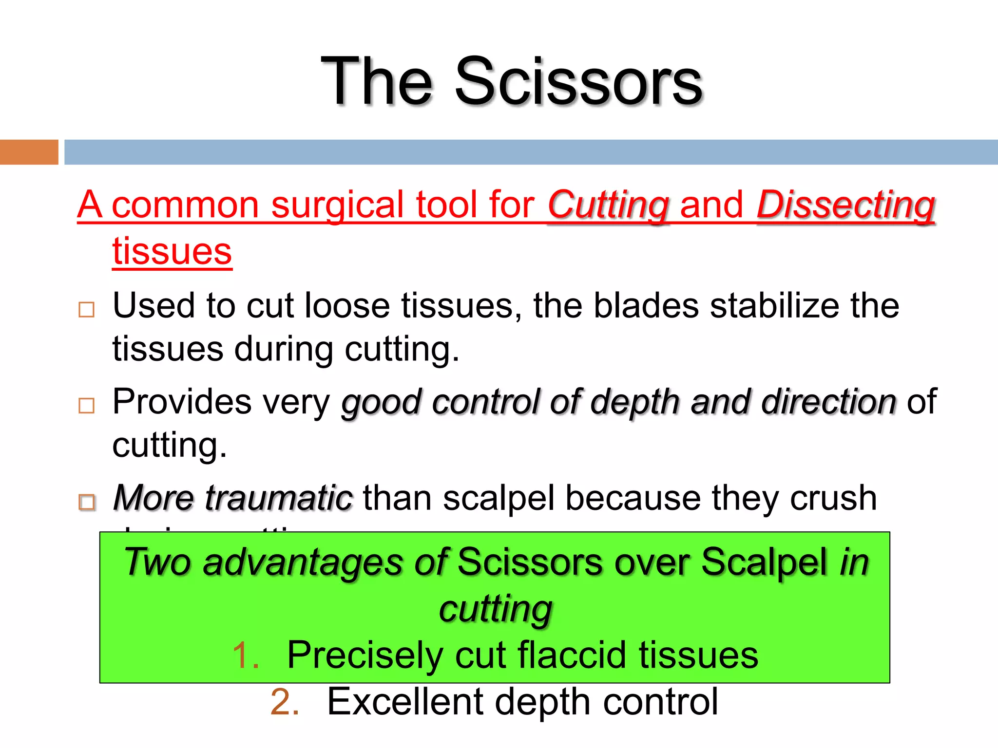 Techniques in the use of surgical tools | PPTX