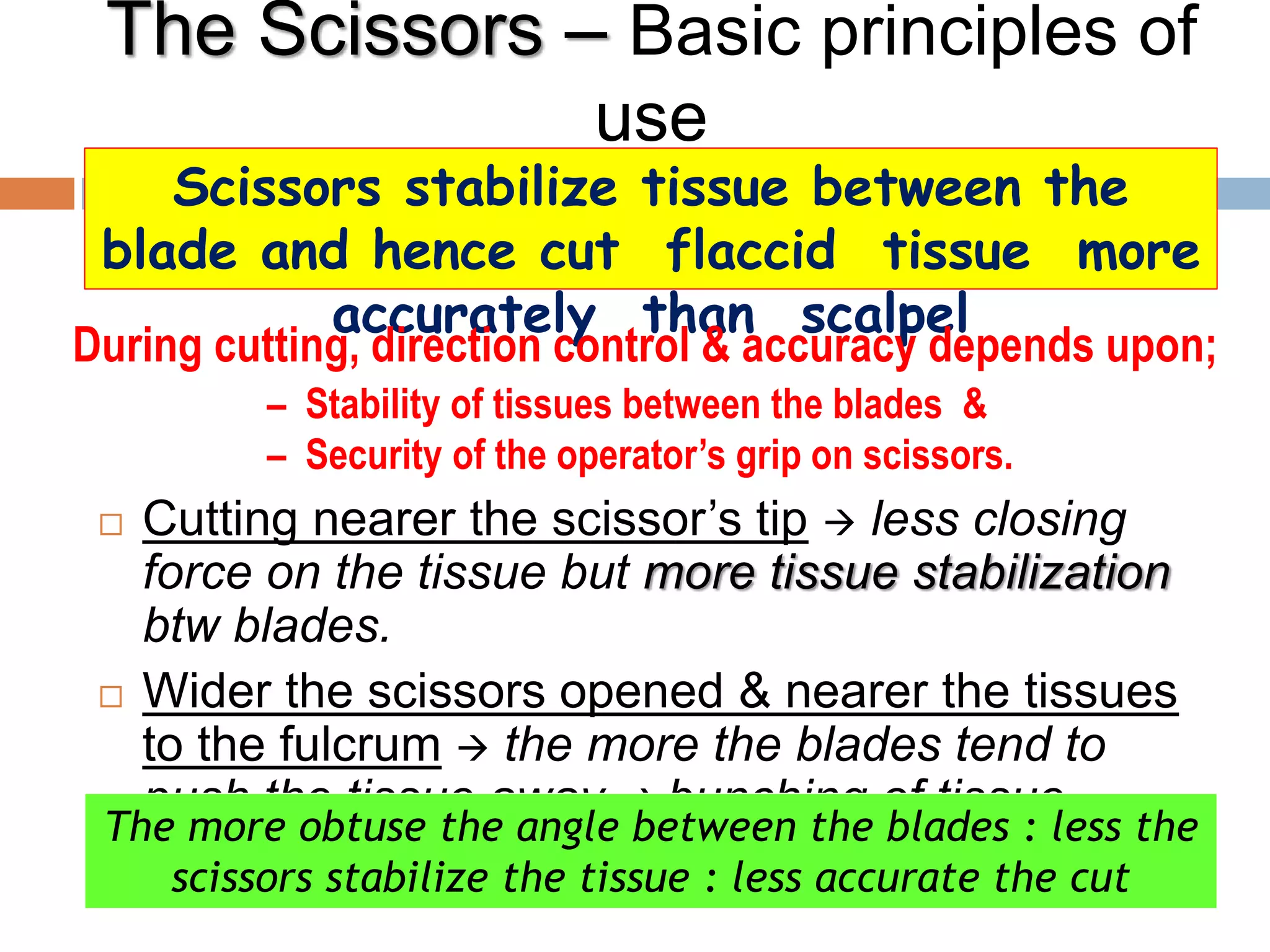 Techniques in the use of surgical tools | PPTX