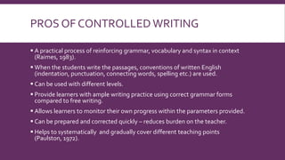 Techniques in using controlled writing | PPTX