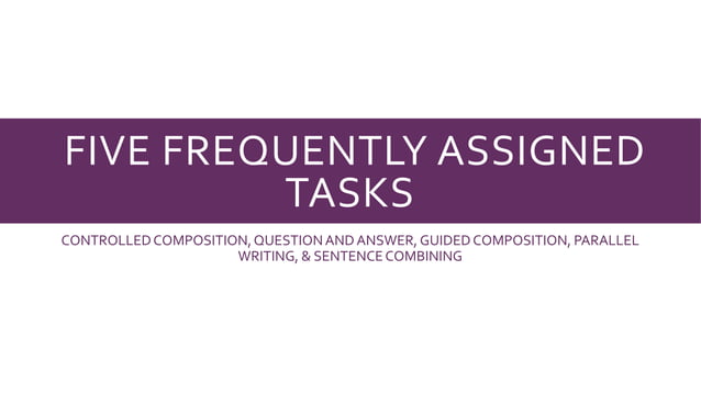 Techniques in using controlled writing | PPTX | Freelance Writing ...