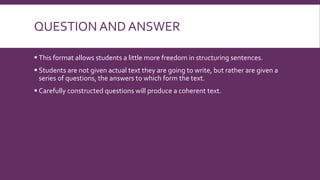 Techniques in using controlled writing | PPTX | Freelance Writing ...