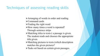 Techniques of assessment [autosaved] | PPT