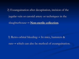 Techniques of blood collection in laboratory animals | PPT