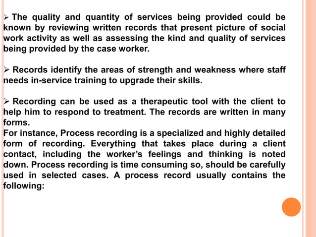 Techniques of case work | PPTX | Family and Relationships