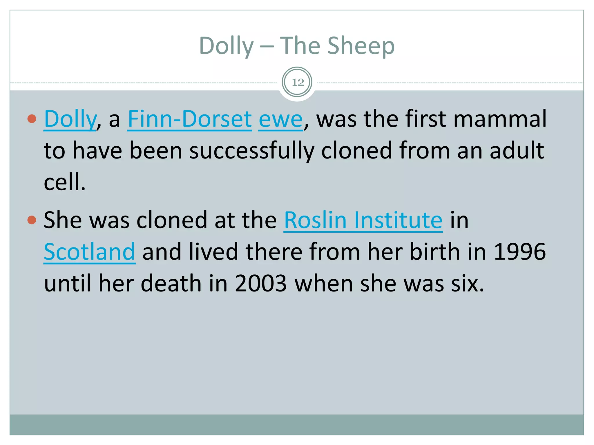 Techniques of cell cloning | PPTX