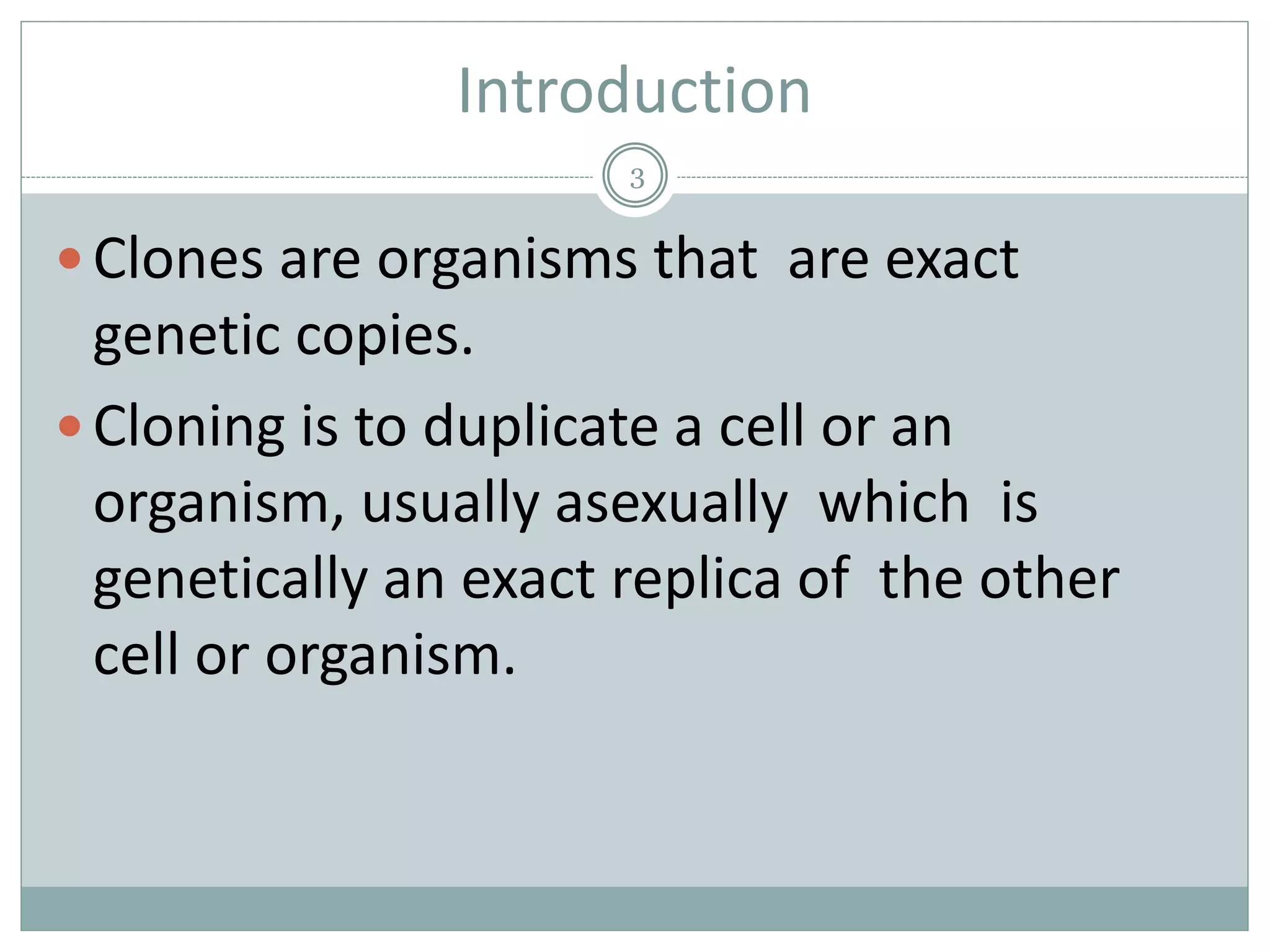 Techniques of cell cloning | PPTX