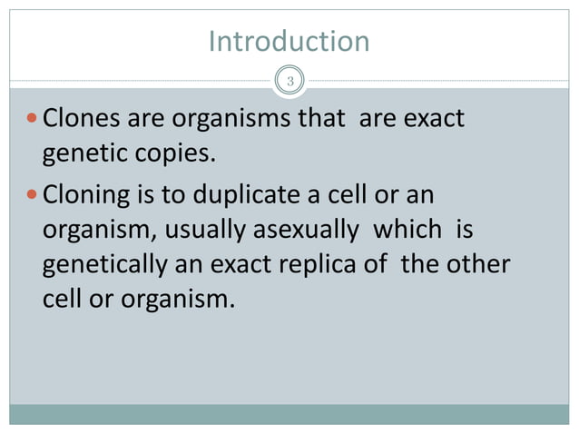 Techniques of cell cloning | PPTX | Genetics | Science