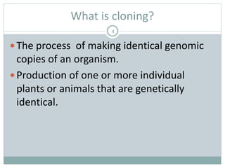 Techniques of cell cloning | PPTX