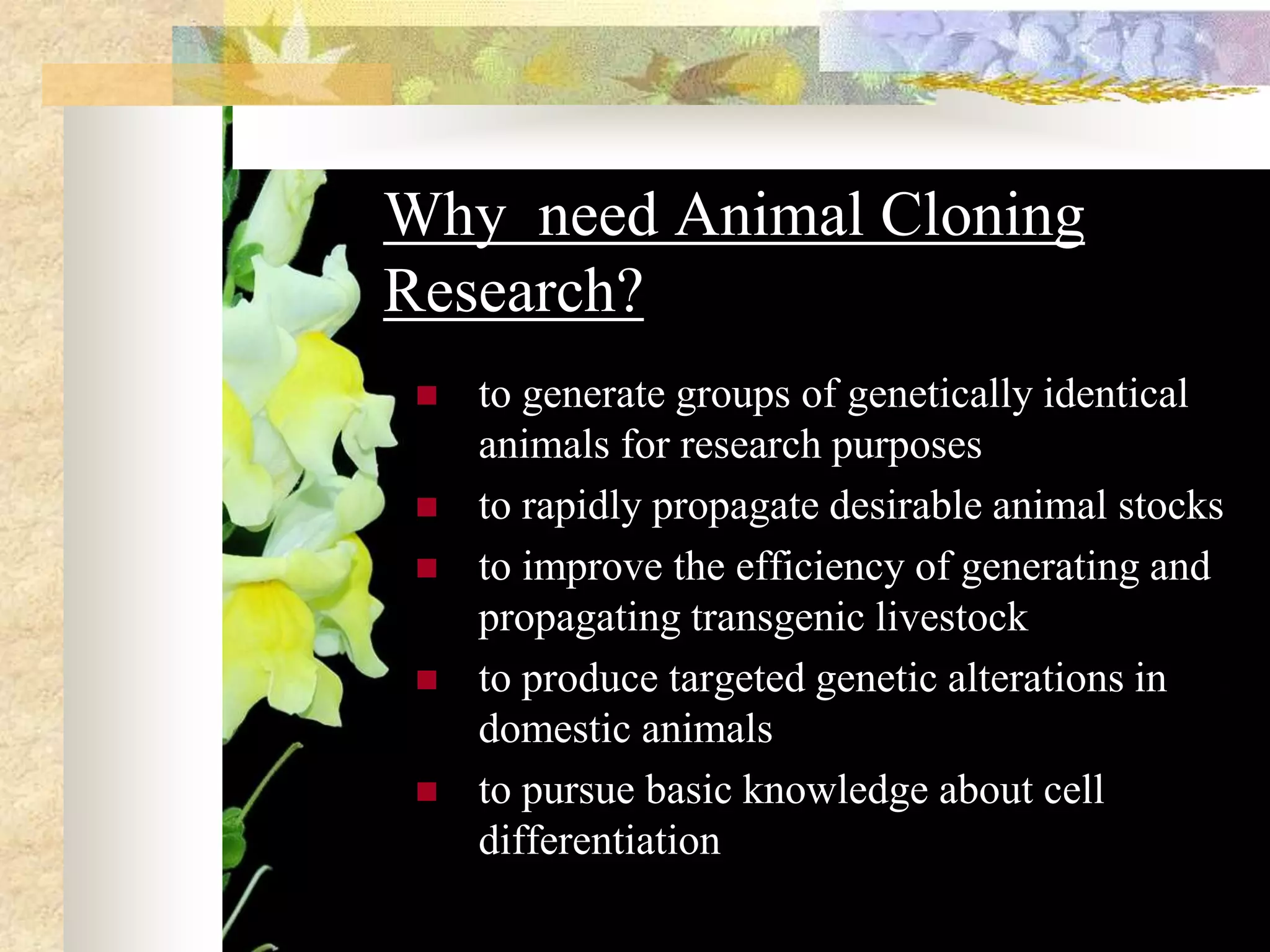 Techniques of cell cloning by kk | PPTX