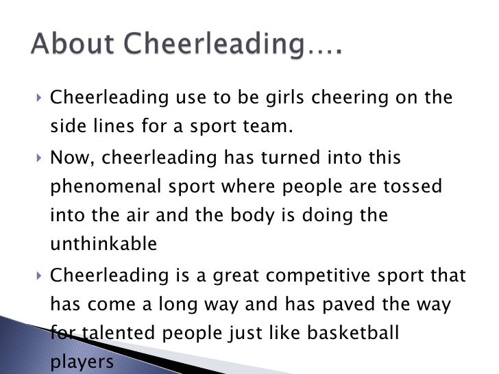 The Main Elements Of A Cheerleading Competition Routine