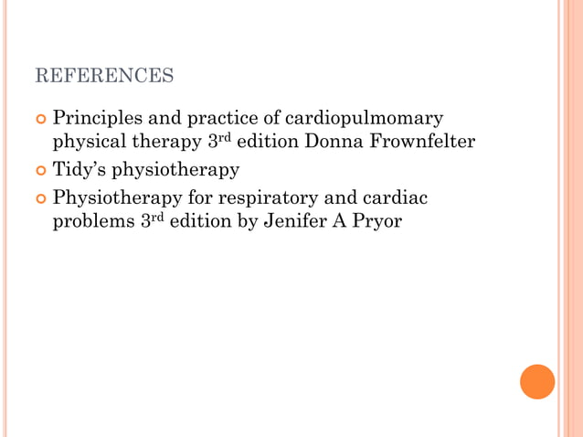 Techniques Of Chest Physiotherapy