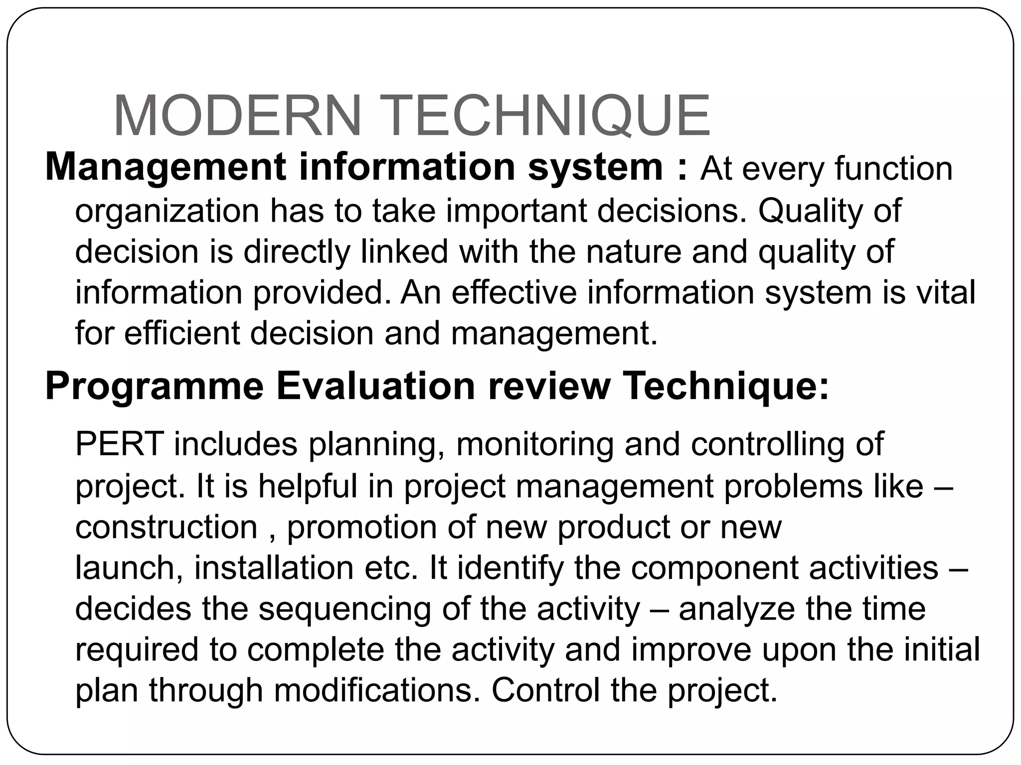 Techniques of controlling | PPTX
