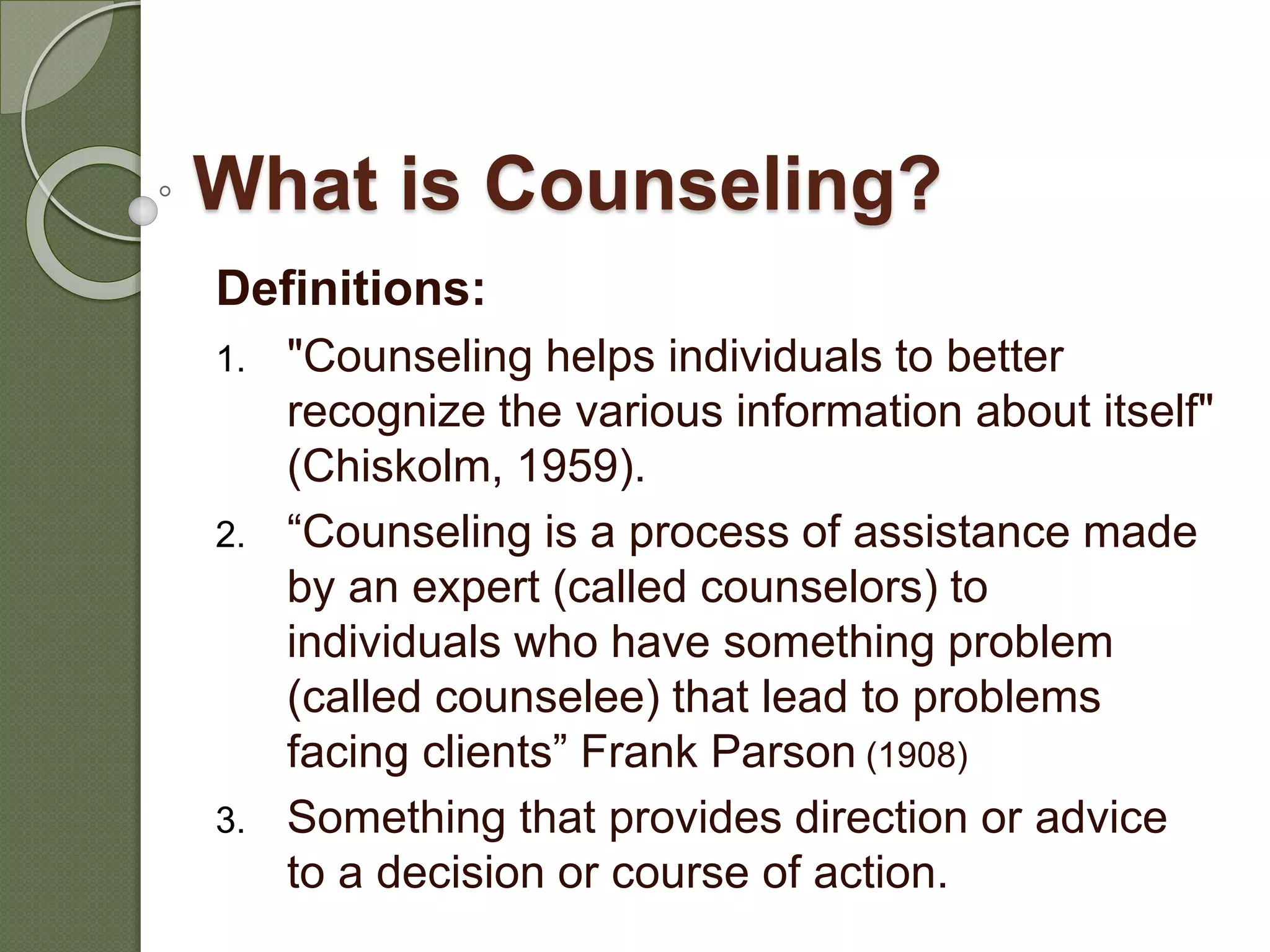 Techniques of Couseling | PPTX