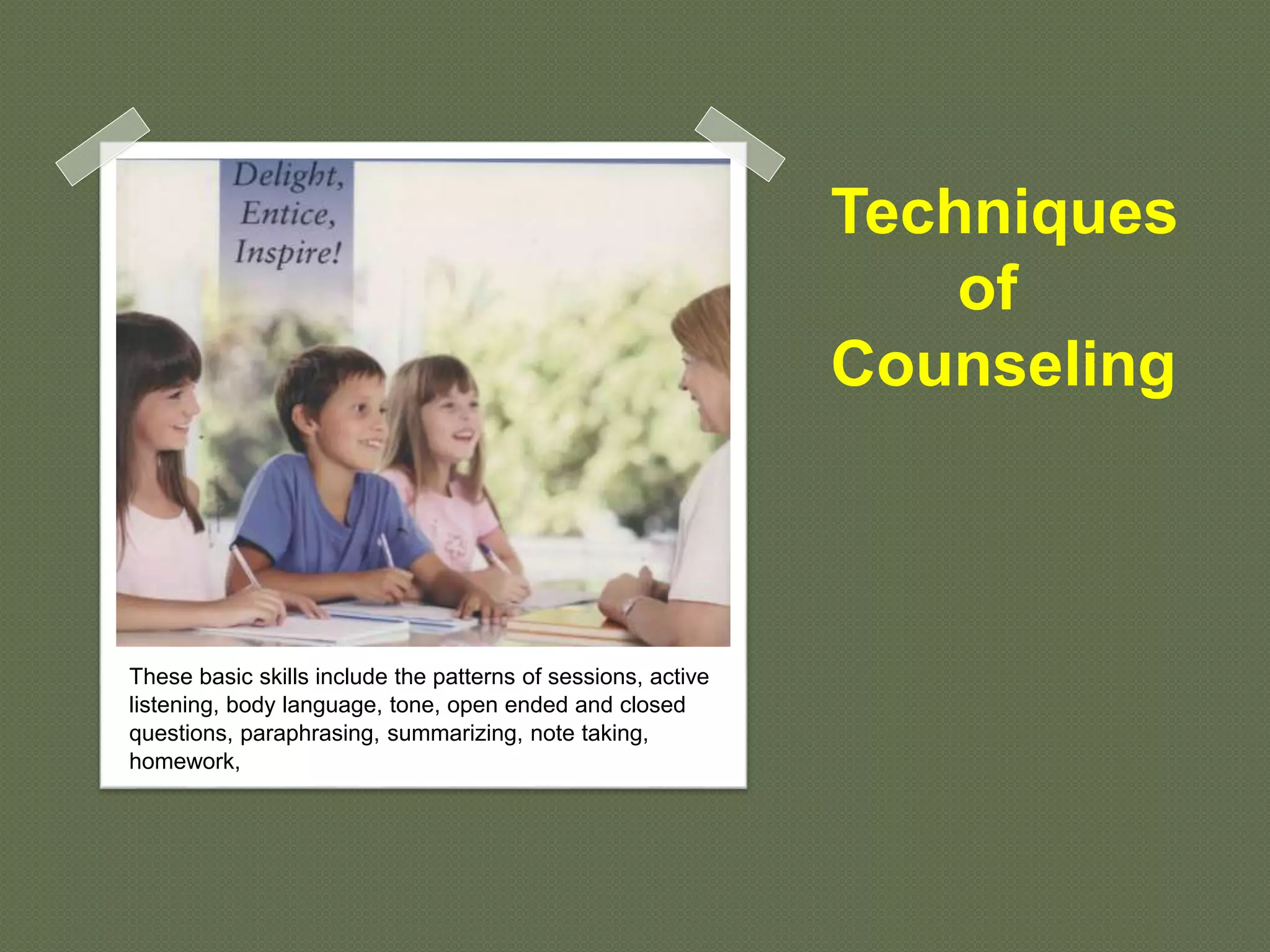 Techniques of Couseling | PPTX