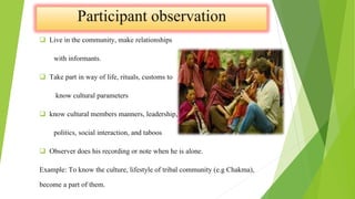 Techniques of data collection in qualitative method | PPTX