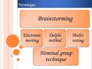 Techniques of Decision Making | PPTX