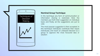 Techniques of decision making process | PDF