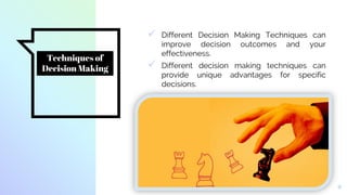 Techniques of decision making process | PDF