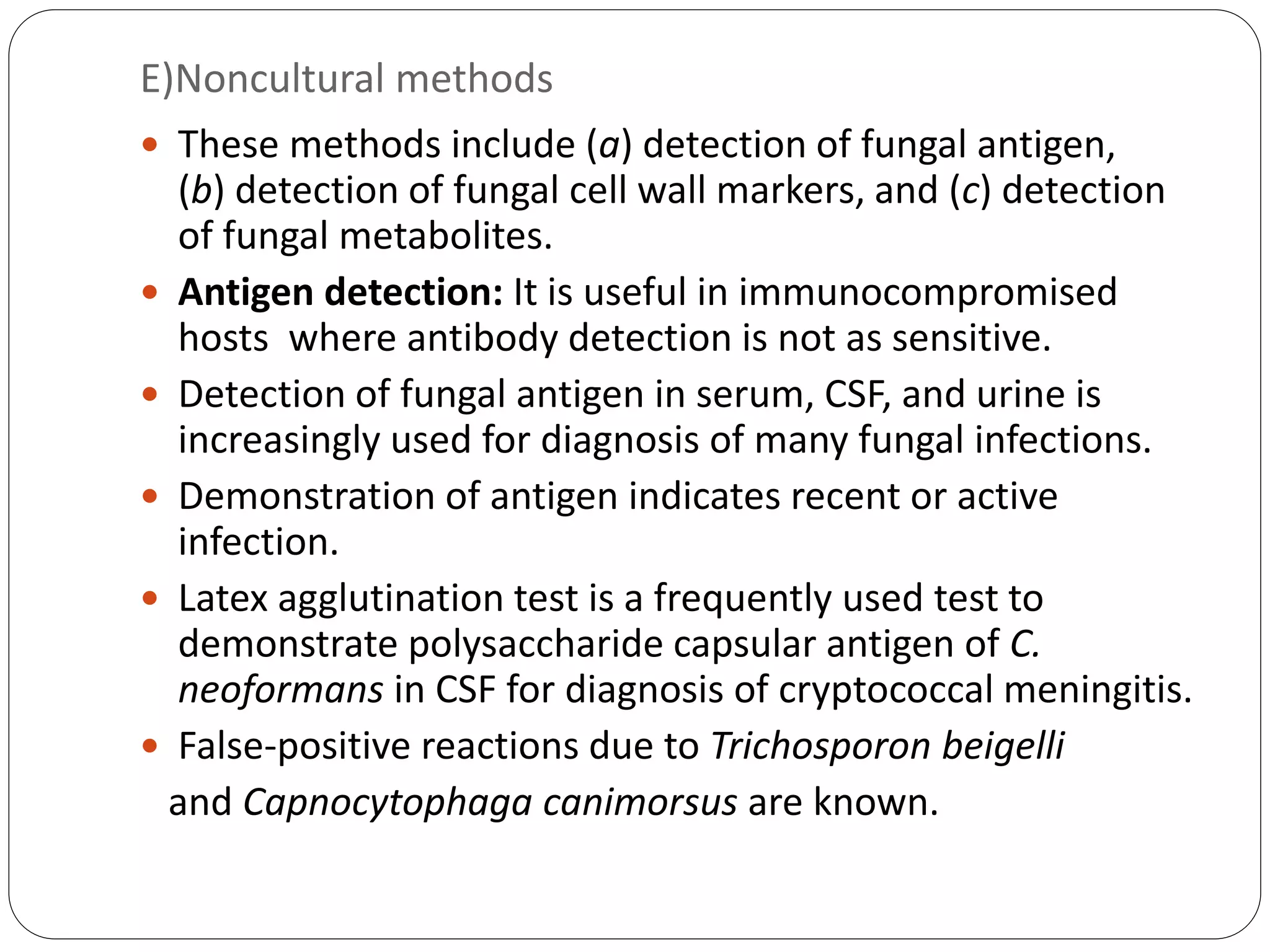 Techniques of diagnostic Mycology- 5 hours | PPTX