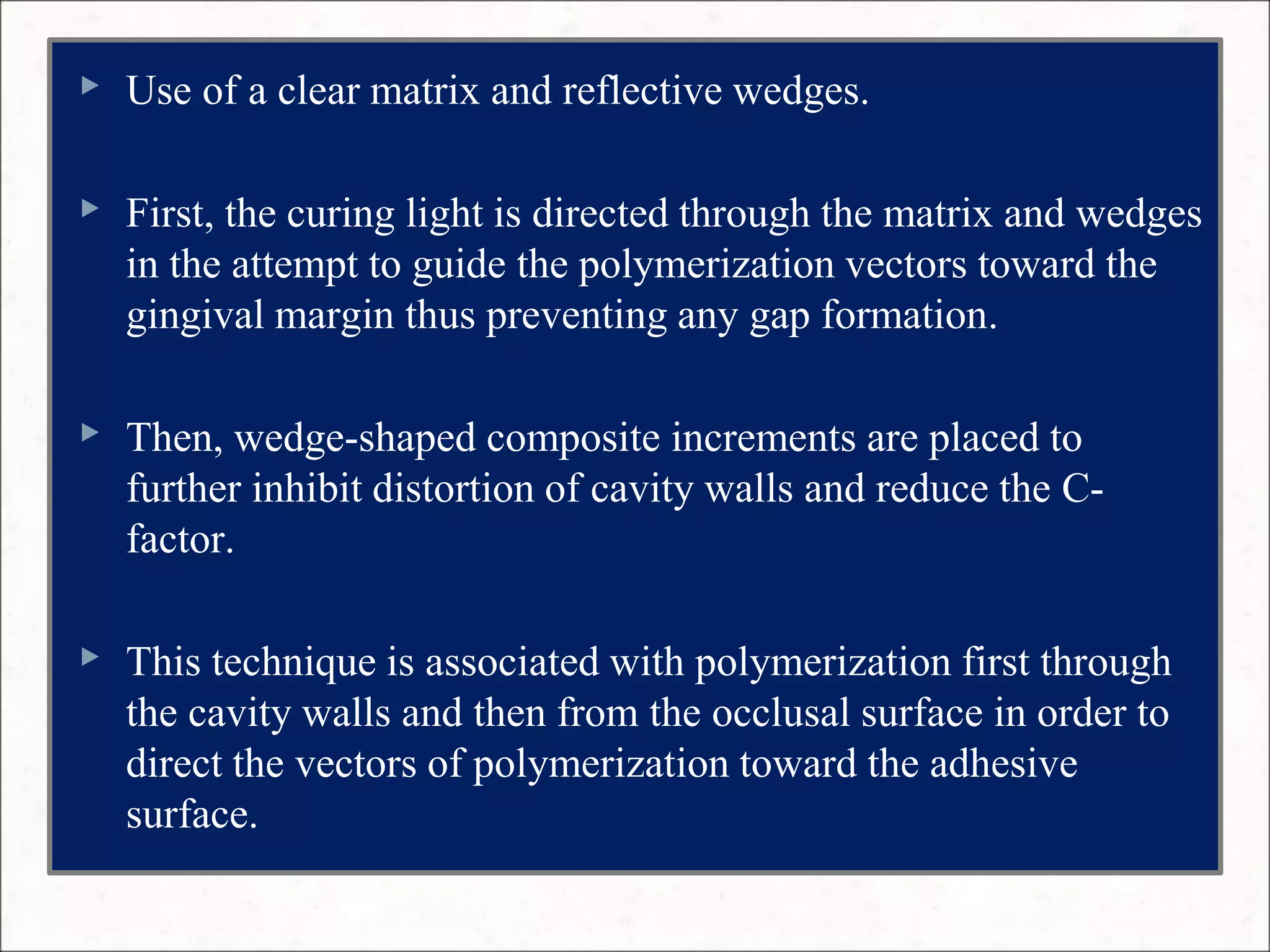 Techniques of direct composite restoration | PPT