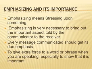 Techniques of emphasising-bc | PPT