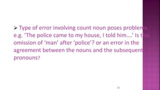 Techniques of error analysis | PPT