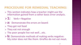 Techniques of error analysis | PPT