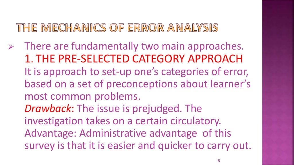 Techniques Of Error Analysis techniques-of-error-analysis