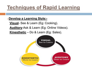Techniques of fast learning. | PPTX