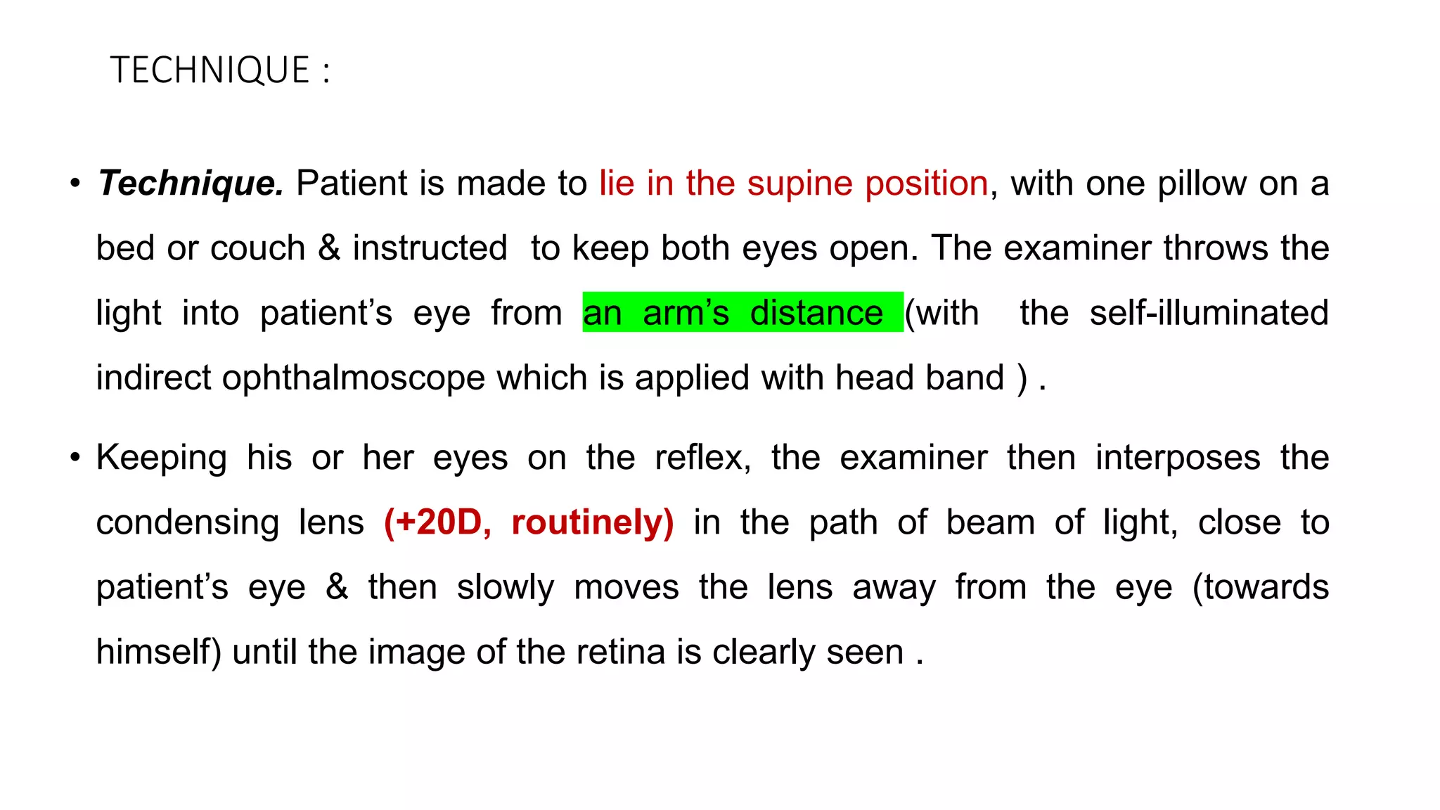 Techniques of fundus | PPTX