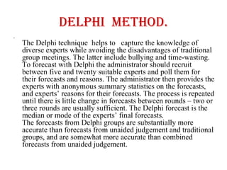 Techniques of hr demand forecasting | PPT