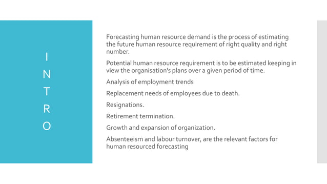 Techniques of hr demand forecasting | PPTX | Human Resources | Business