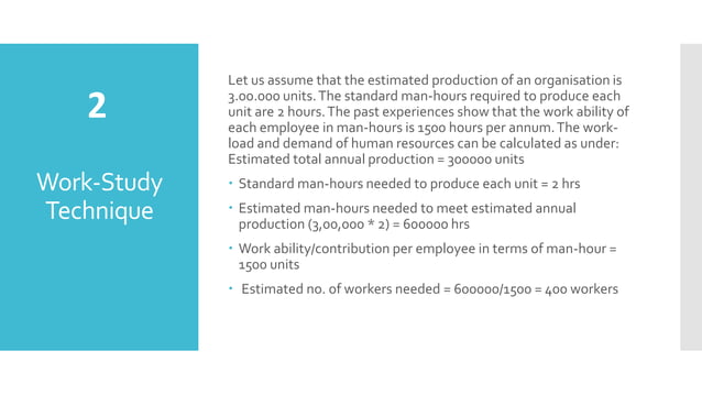 Techniques of hr demand forecasting | PPTX | Human Resources | Business