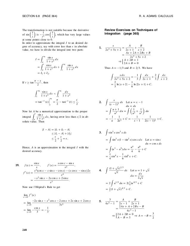 Techniques of integration