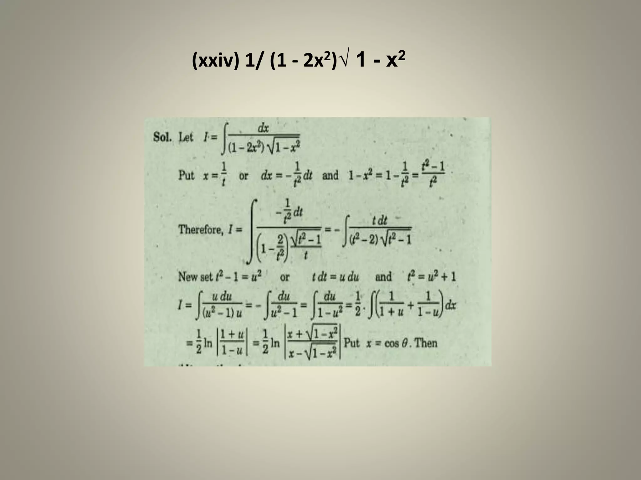 Techniques of intergration | PPTX