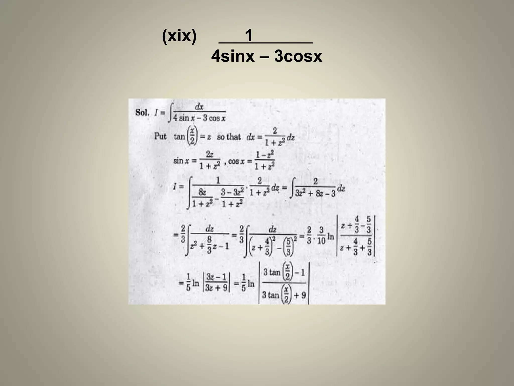 Techniques of intergration | PPTX | Physics | Science
