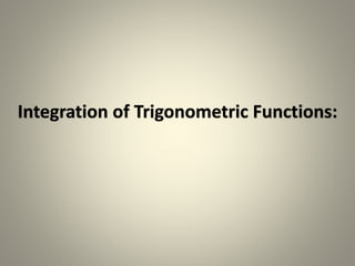 Techniques of intergration | PPTX | Physics | Science