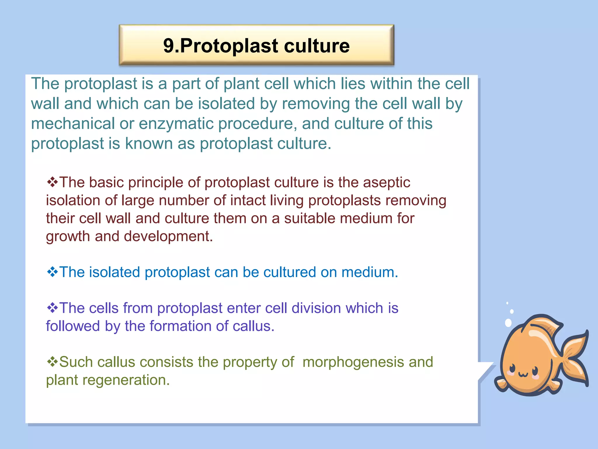 Techniques of in vitro culture | PPTX