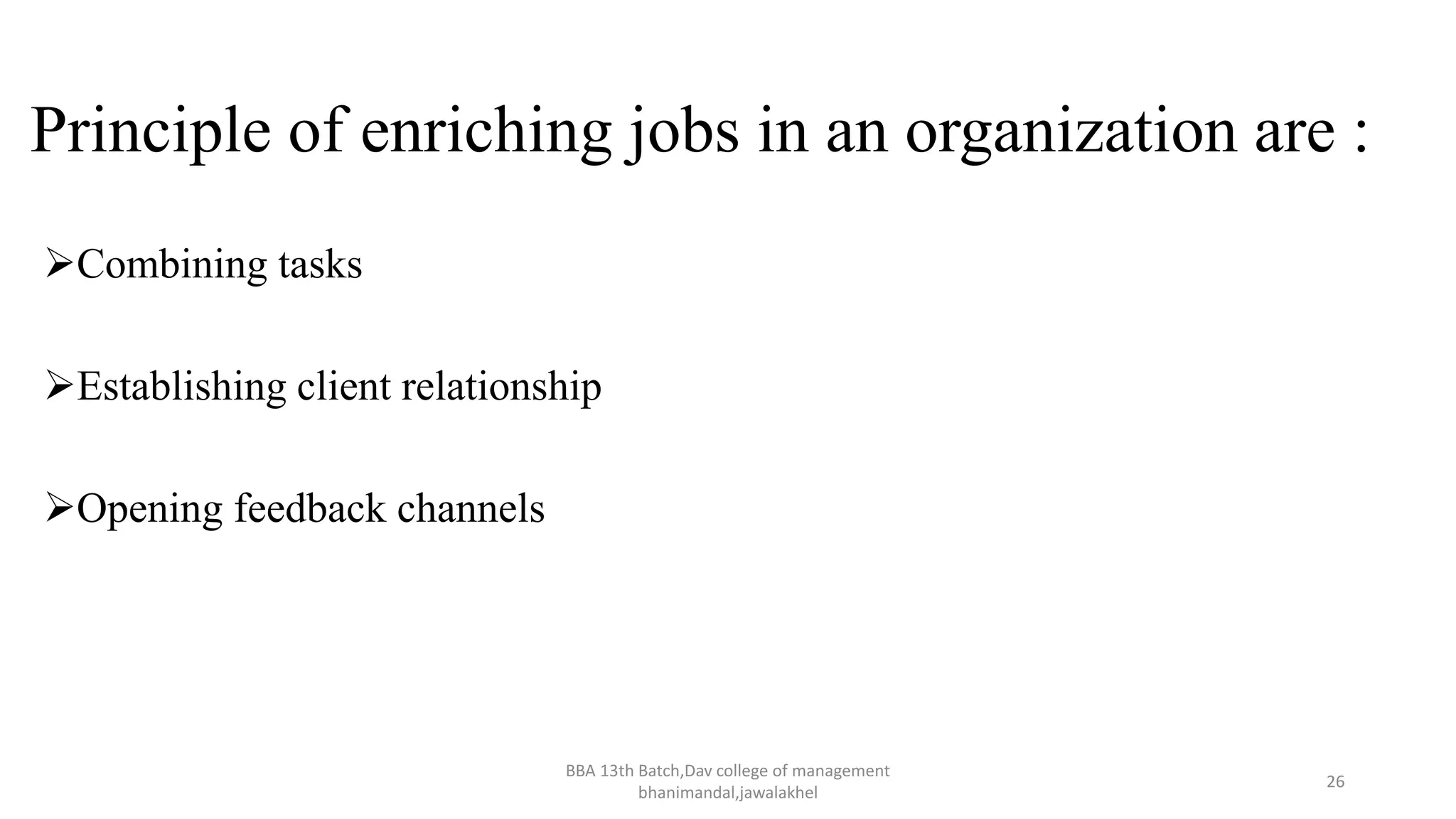 Techniques of job design | PPTX