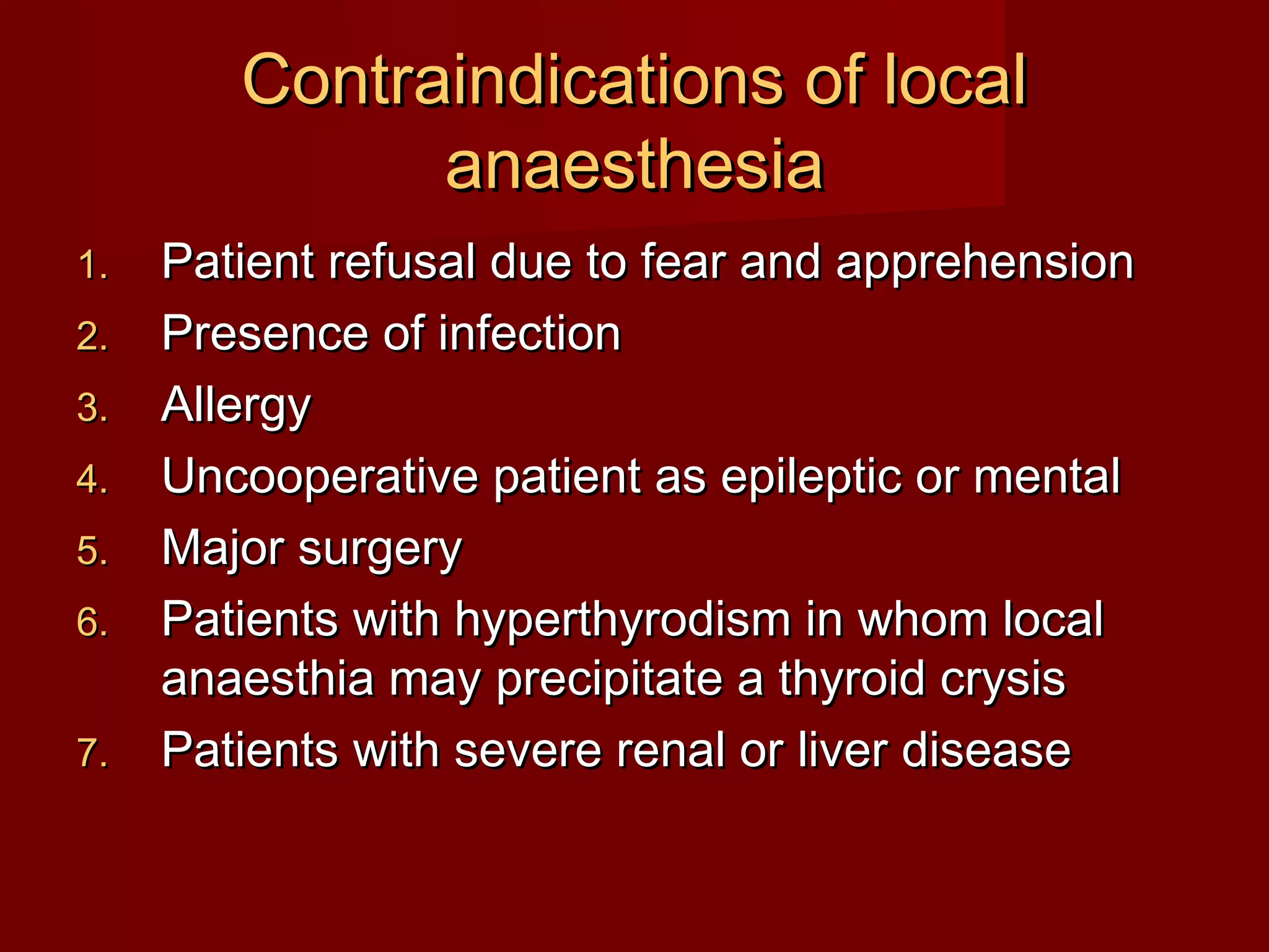 Techniques of Local Anesthesia | PPT