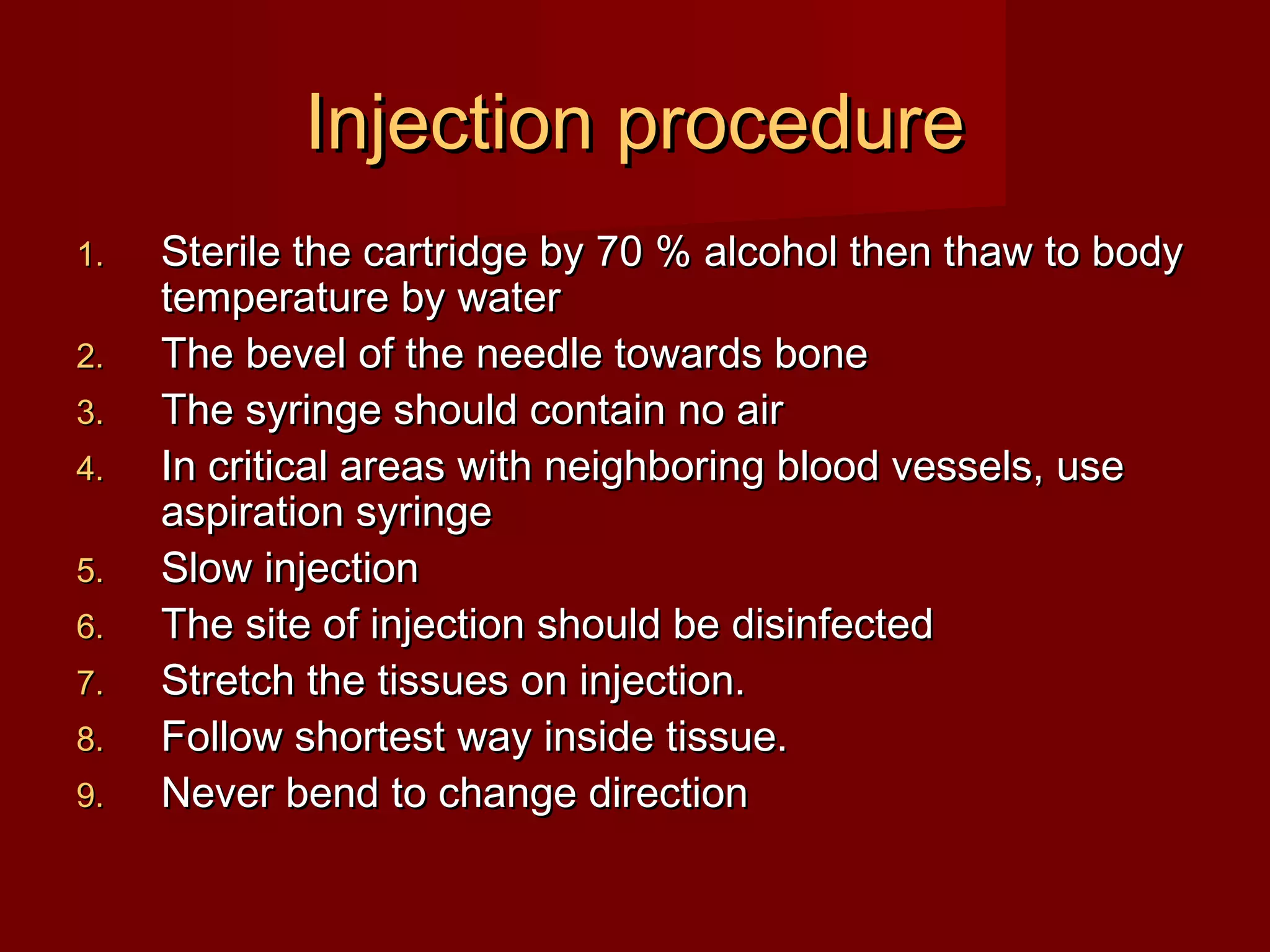 Techniques of Local Anesthesia | PPT