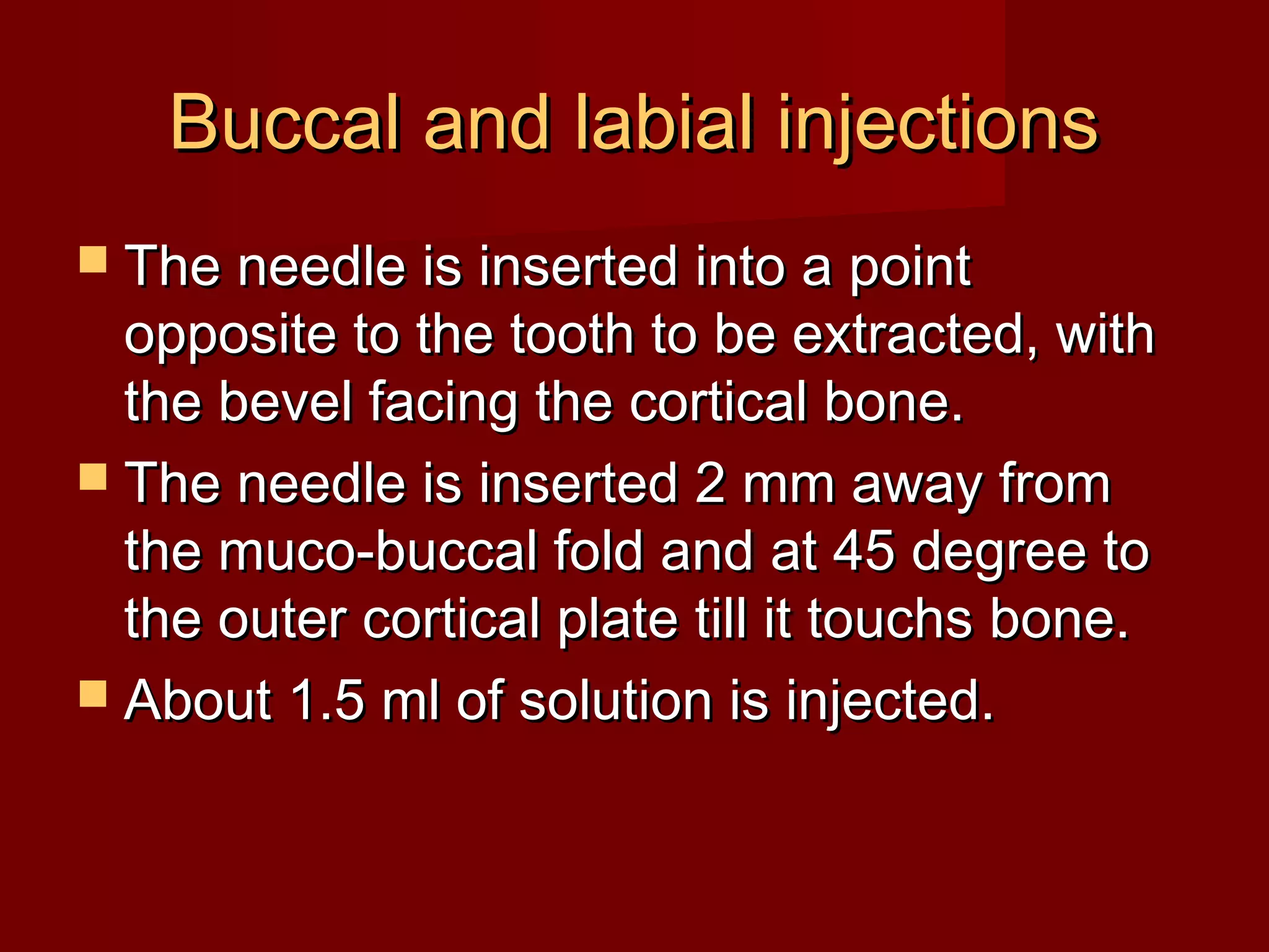 Techniques of Local Anesthesia | PPT