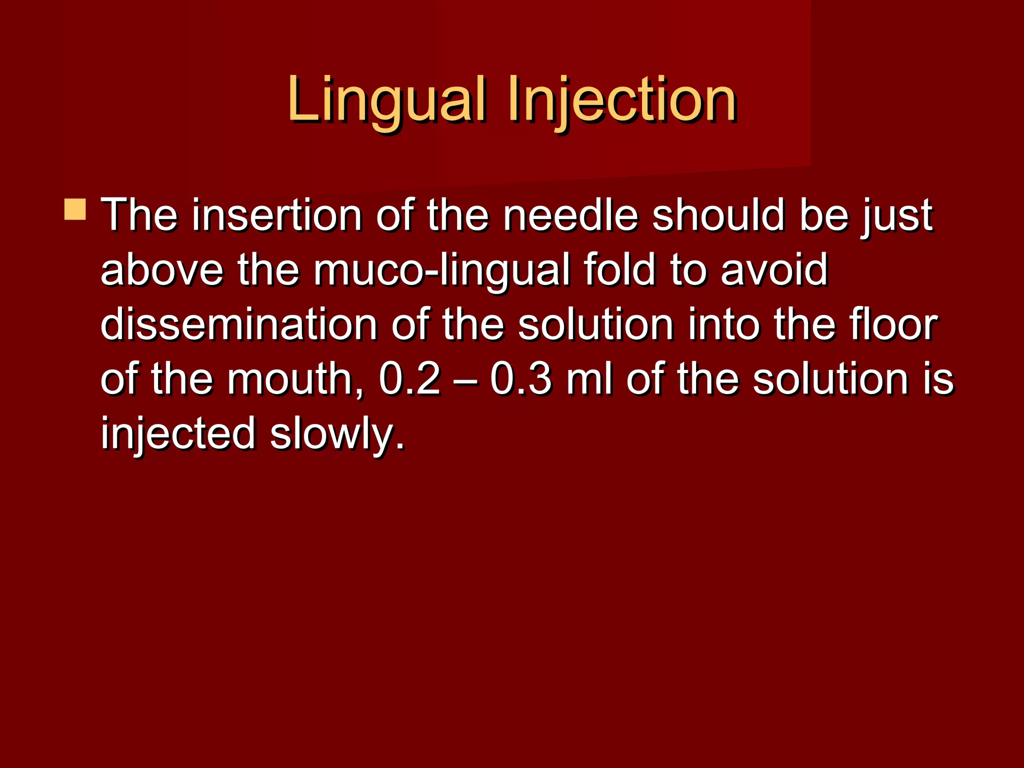 Techniques of Local Anesthesia | PPT