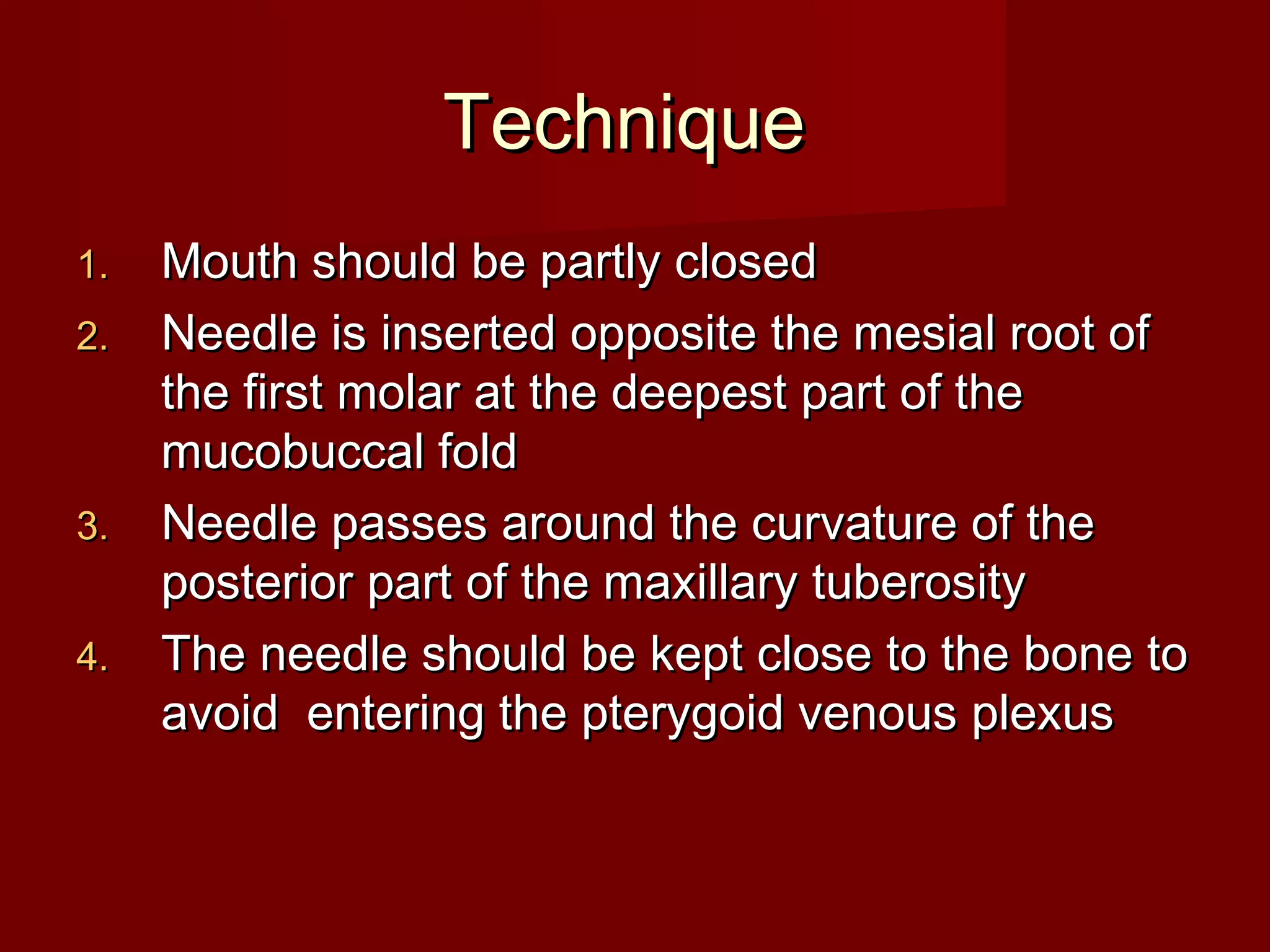 Techniques of Local Anesthesia | PPT